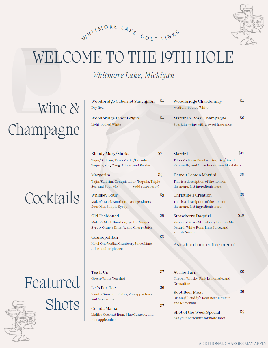 Links Bar & Grill - Whitmore Lake Golf Links